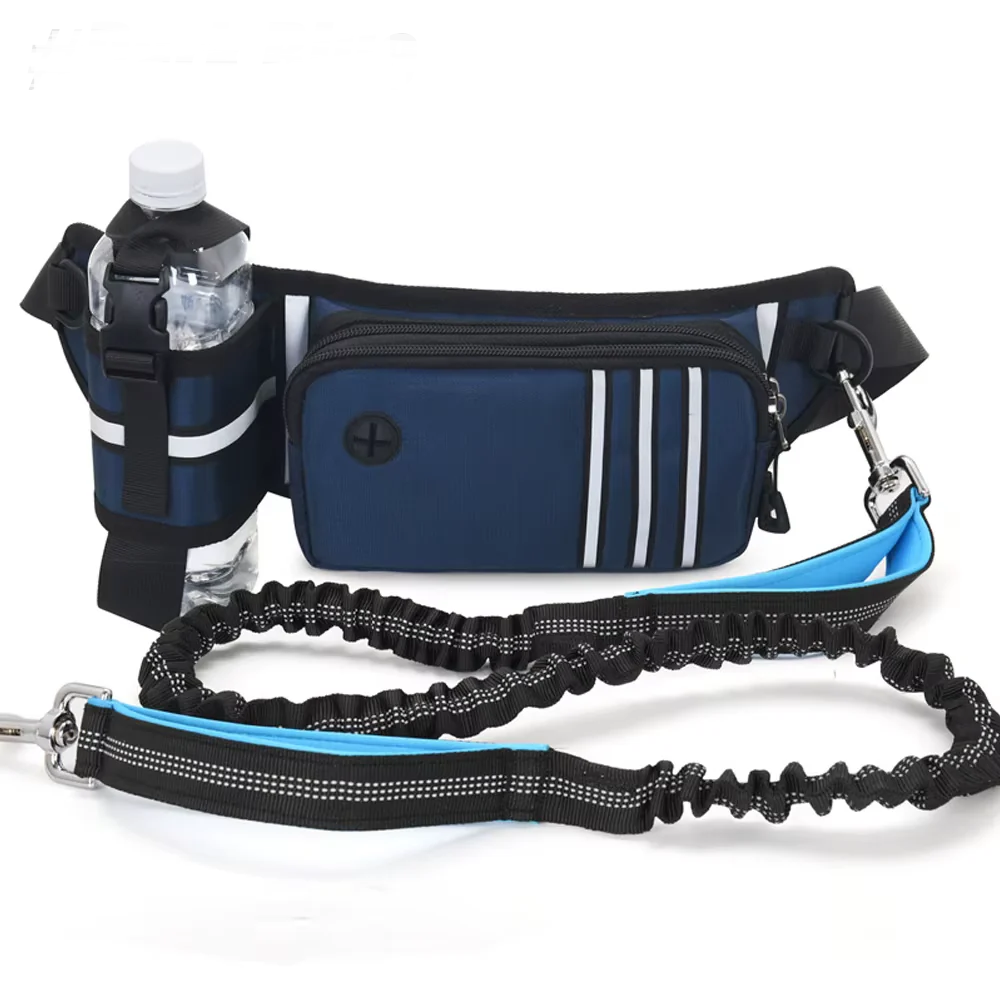 Bungee Waist Dog Leash | Hands‑Free Running Belt with Fanny Pack ...